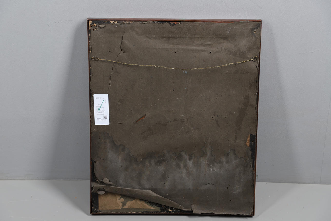 CHARLES WILLIAM OLIVER (1911-2004). PORTRAIT OF A YOUNG WOMAN, IN THE ...