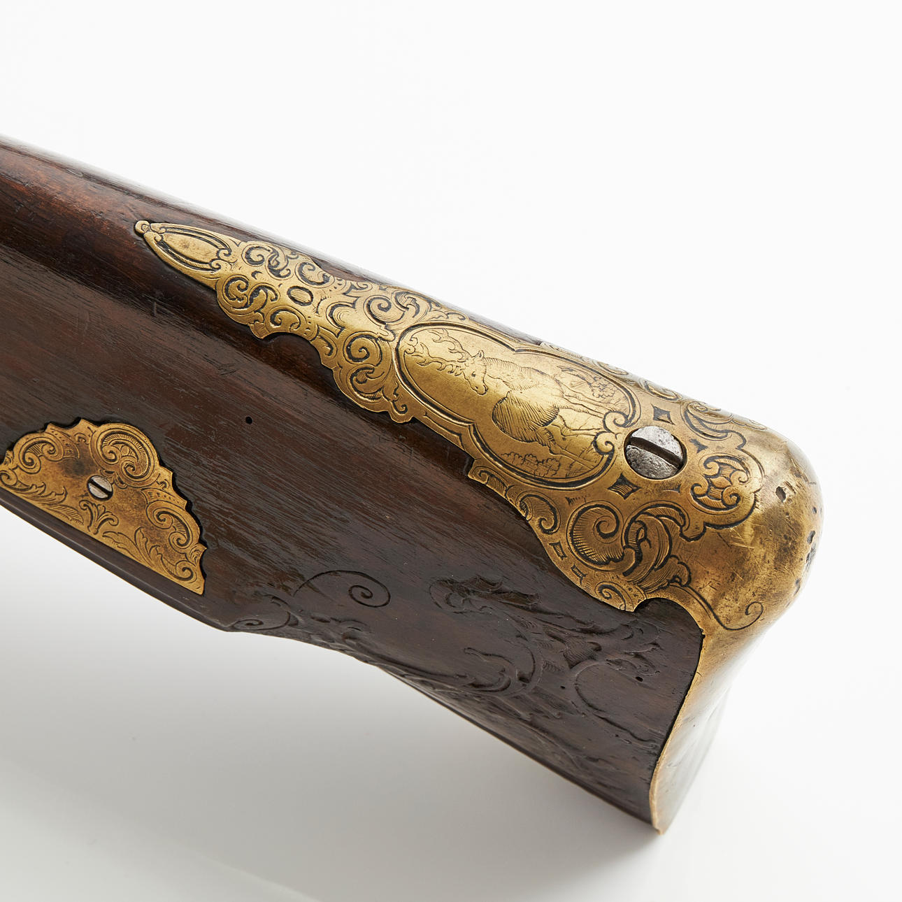 WHEEL LOCK BOUNCER, German, spout signed Christian Körber, 18th century ...