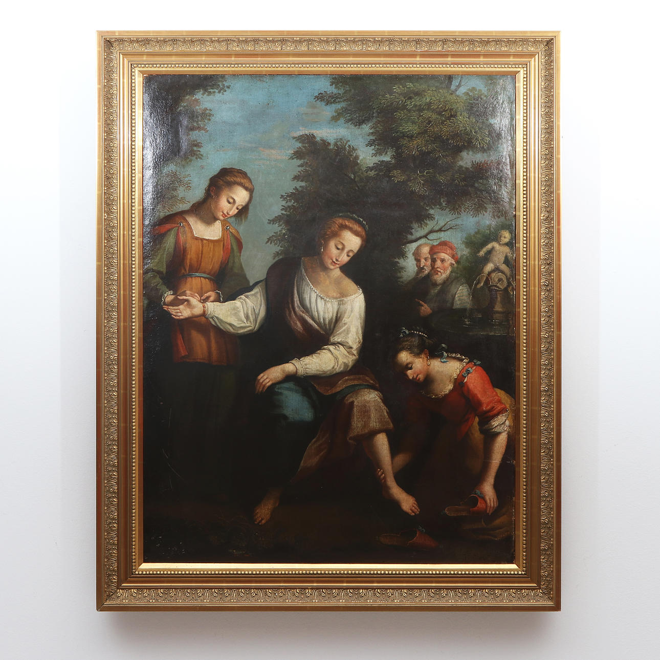 FRANCESCO CURRADI (1570-1661) EFTER. “Bathsheba's bath”. Art ...