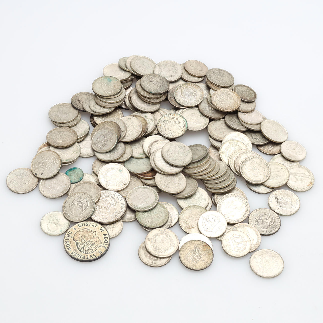 MYNT, Sverige, silver, vikt 1975 gram. Mynt, Medaljer & Frimärken ...