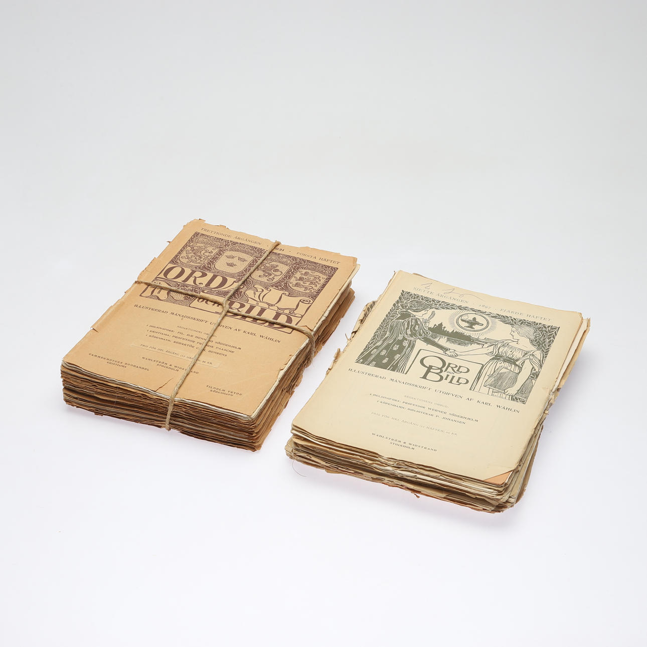 TIDSKRIFTER, 24 delar, "Ord & Bild", Wahlström & Tidstrand, Stockholm ...