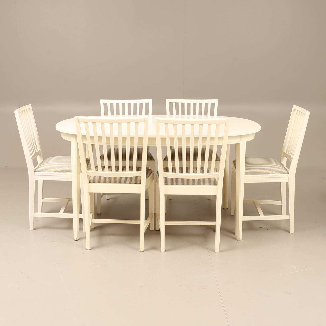 MATGRUPP, 7 delar, gustaviansk stil, City möbler, Tibro. Möbler - Matsalsmöbler - Auctionet