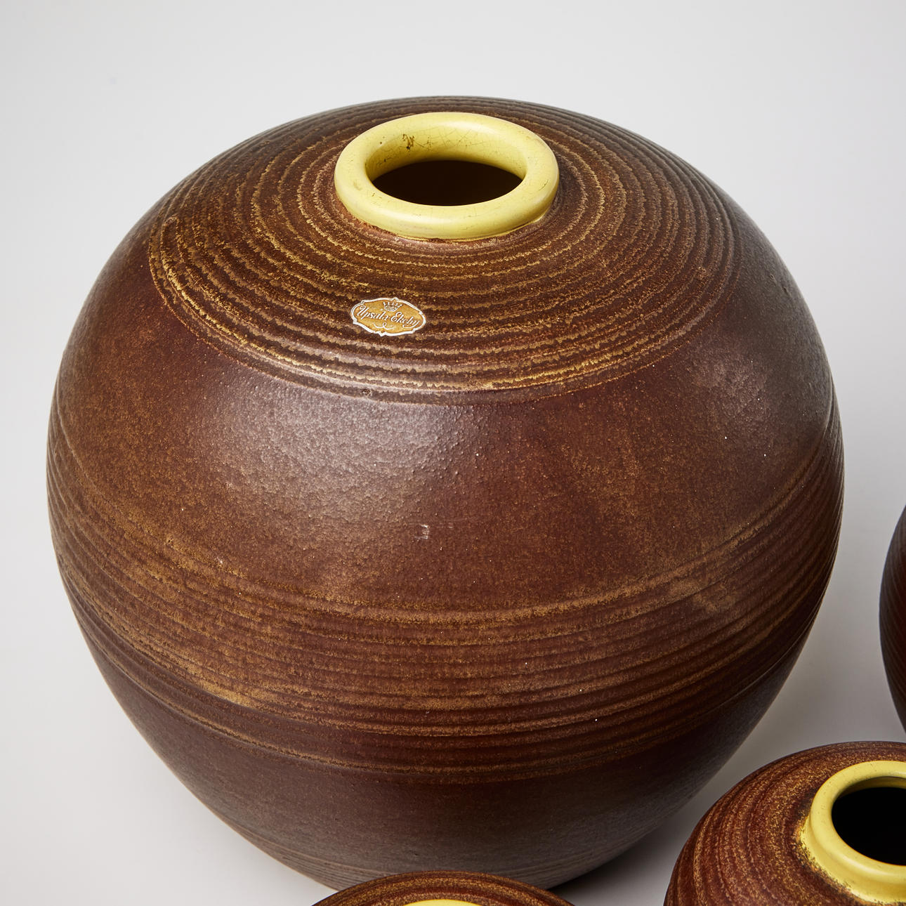 ANNA-LISA THOMSON. Vaser, fyra st., Upsala-Ekeby, 1936-38, lergods ...