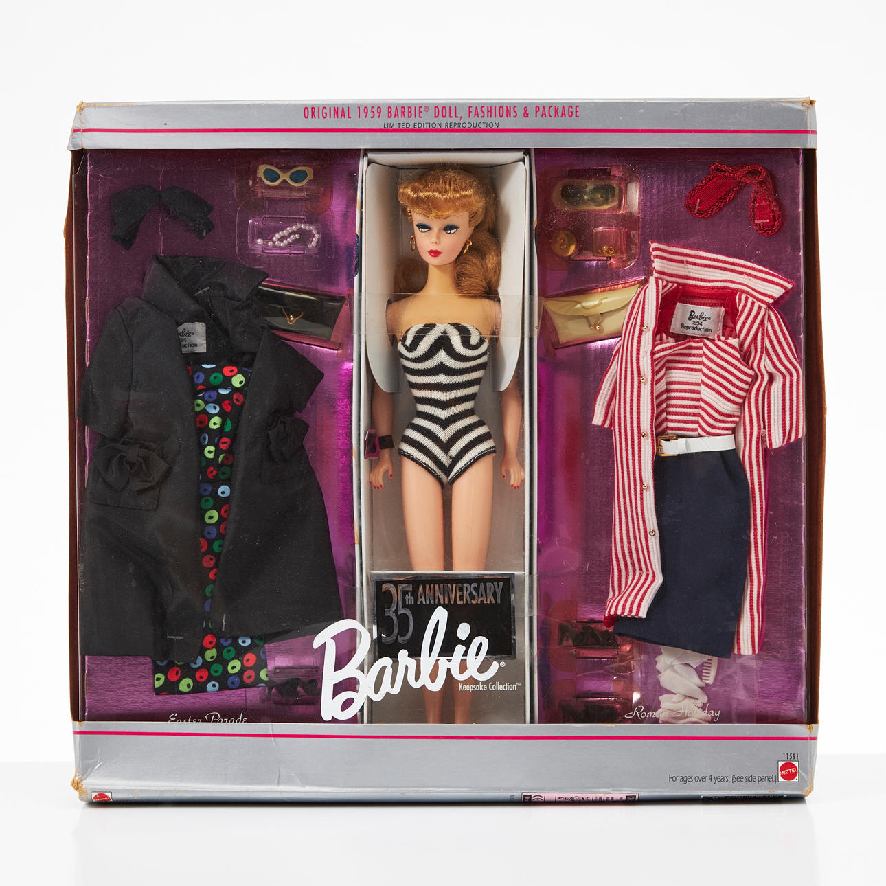 BARBIE, #11591, 35th Anniversary Barbie Giftset Roman Holiday & Easter ...