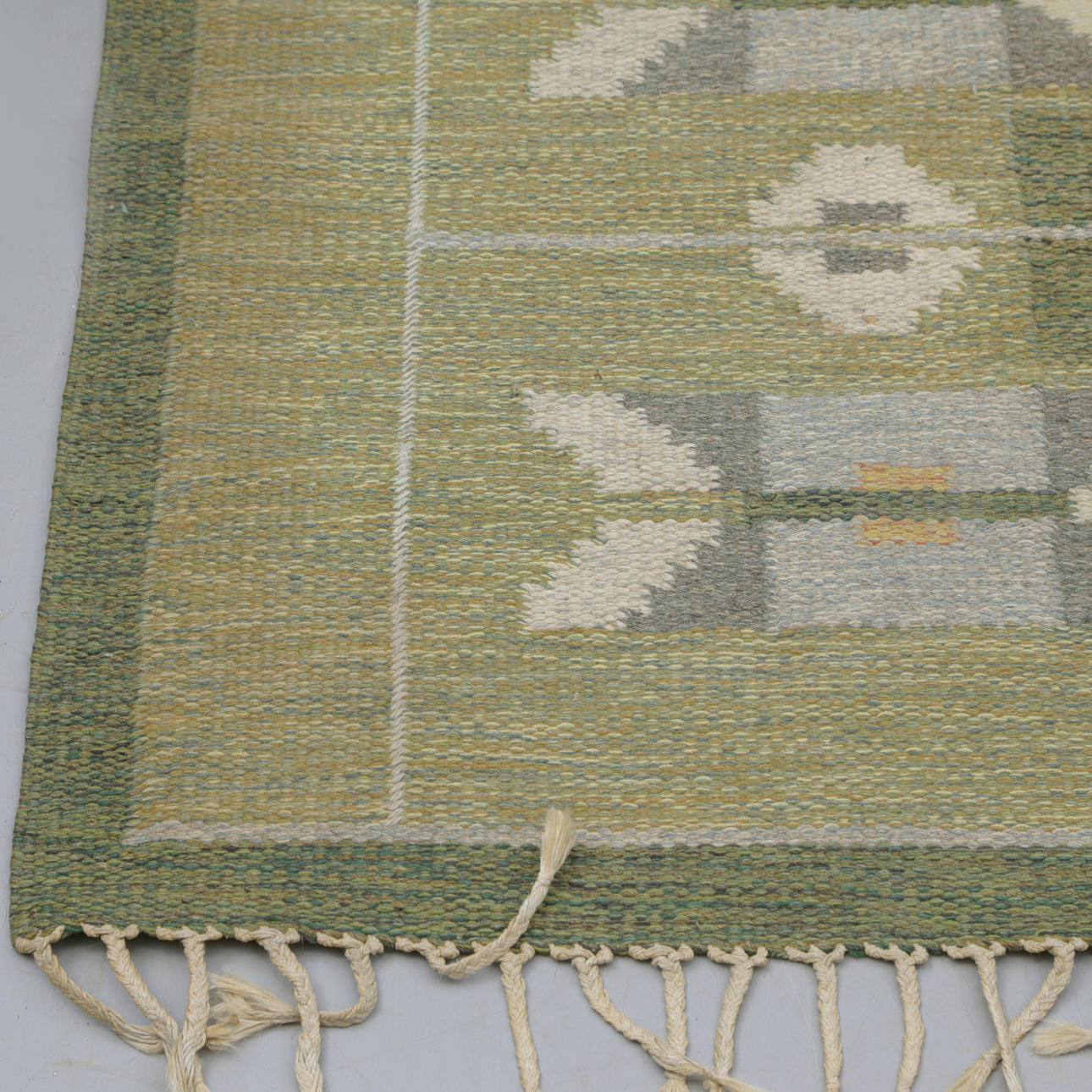 INGEGERD SILOW. MATTA, röllakan, grön, signerad. Mattor & Textil ...