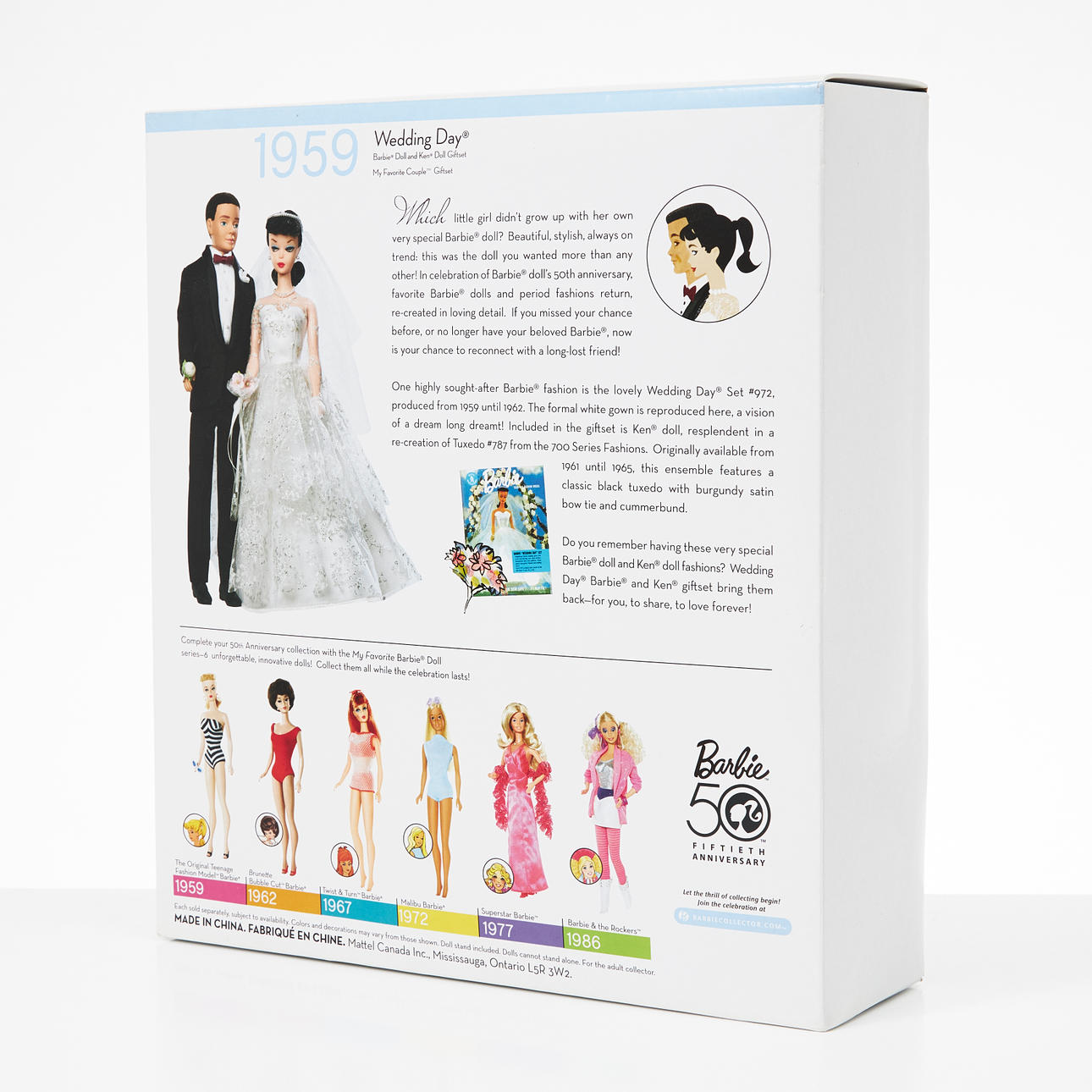 BARBIE & KEN, #P6750, 1959 50th Anniversary Barbie Collector ...