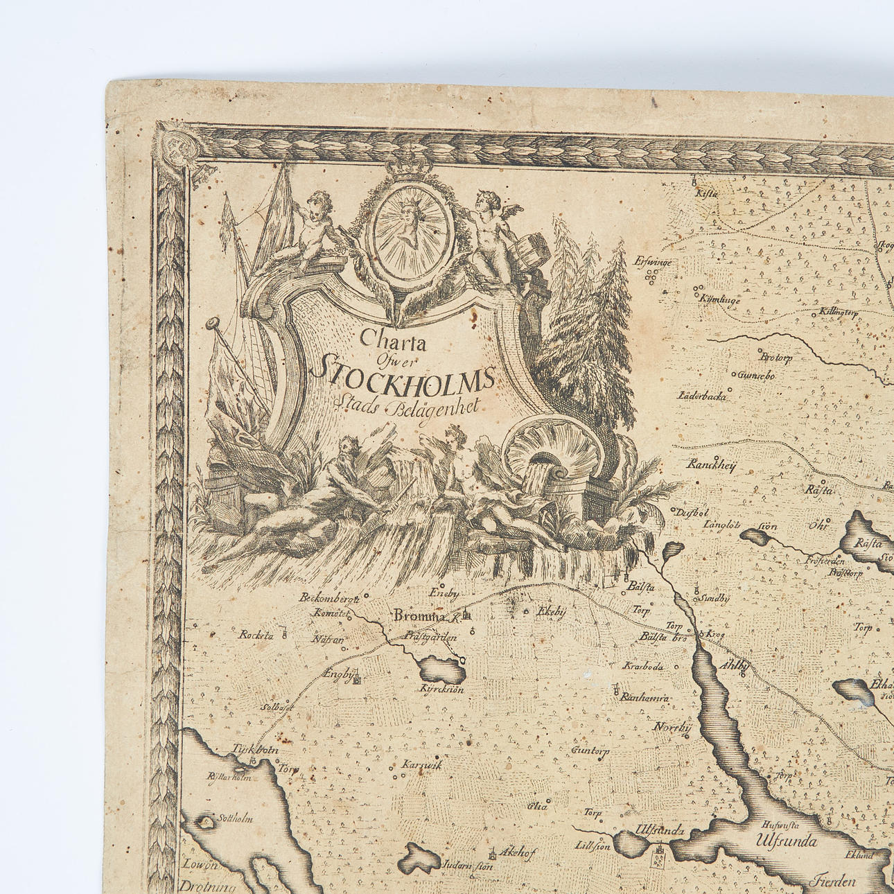 MAP, STOCKHOLM. BIURMAN, GEORGIA. The map shows the location of the ...