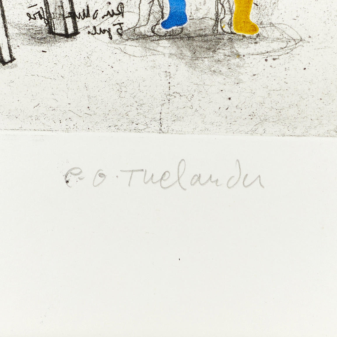 PÄR GUNNAR THELANDER (född 1936). "Arbete", ur mappen "7 etsningar 1975 ...