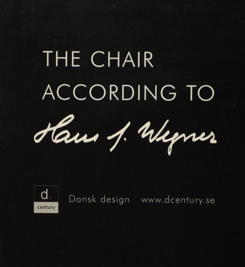 POSTER, offset print, Wegner, Limited, For the exhibition: The chair ...