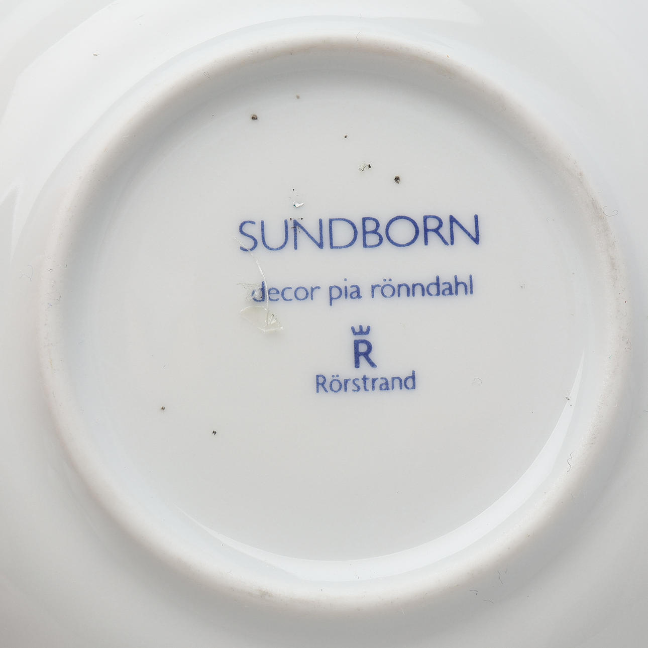 KAFFEKOPPAR MED FAT, 7+1 DELAR, "SUNDBORN", RÖRSTRAND. Keramik ...