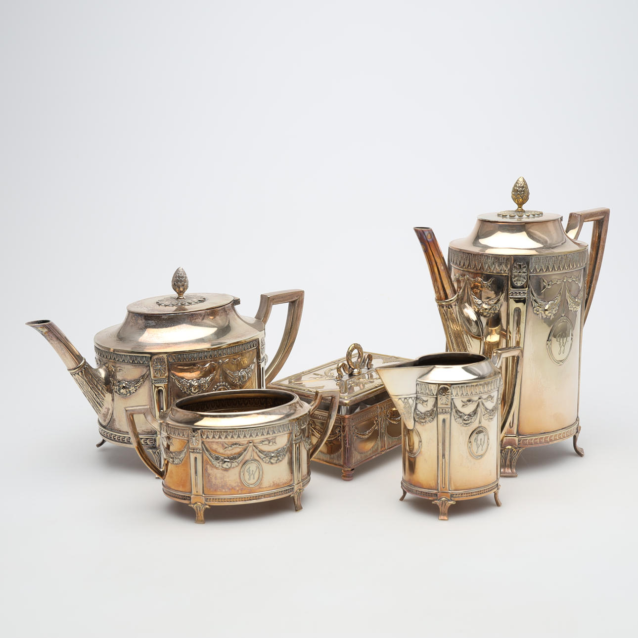 NEW SILVER OBJECTS 5 pieces. Silver & Metals - Silver plated - Auctionet