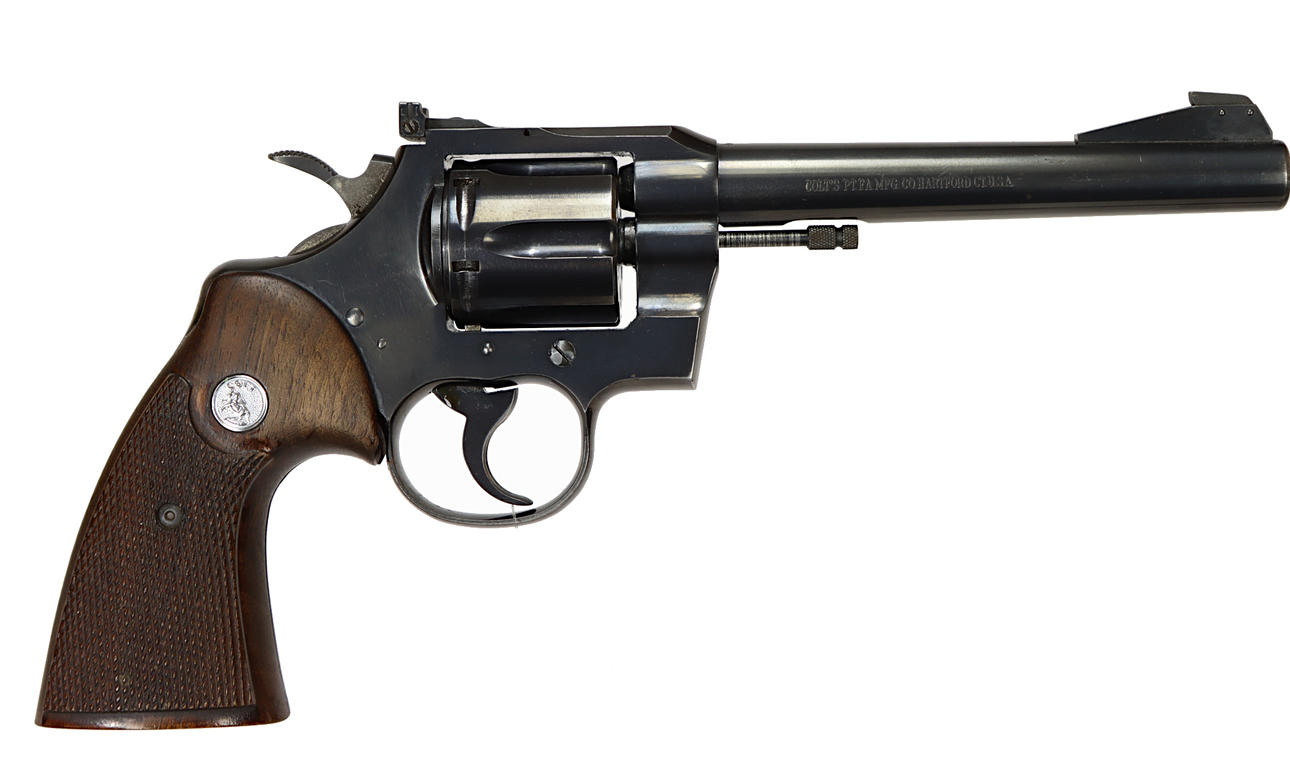 REVOLVER, Double Action, fabrikat Colt, modell Officers Model Match ...