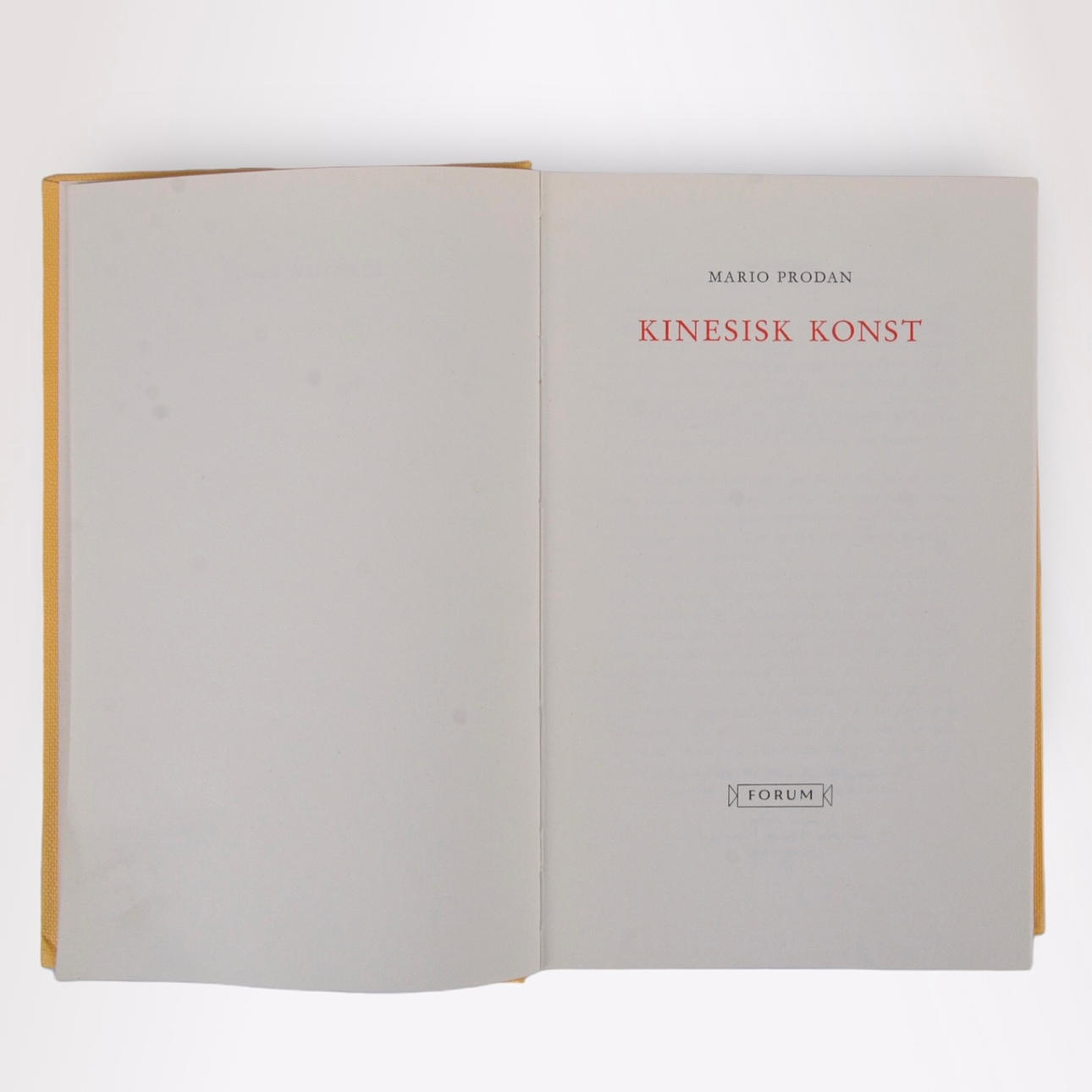 BOK, Kinesisk konst, Mario Prodan, Verona 1957. Böcker, Kartor ...