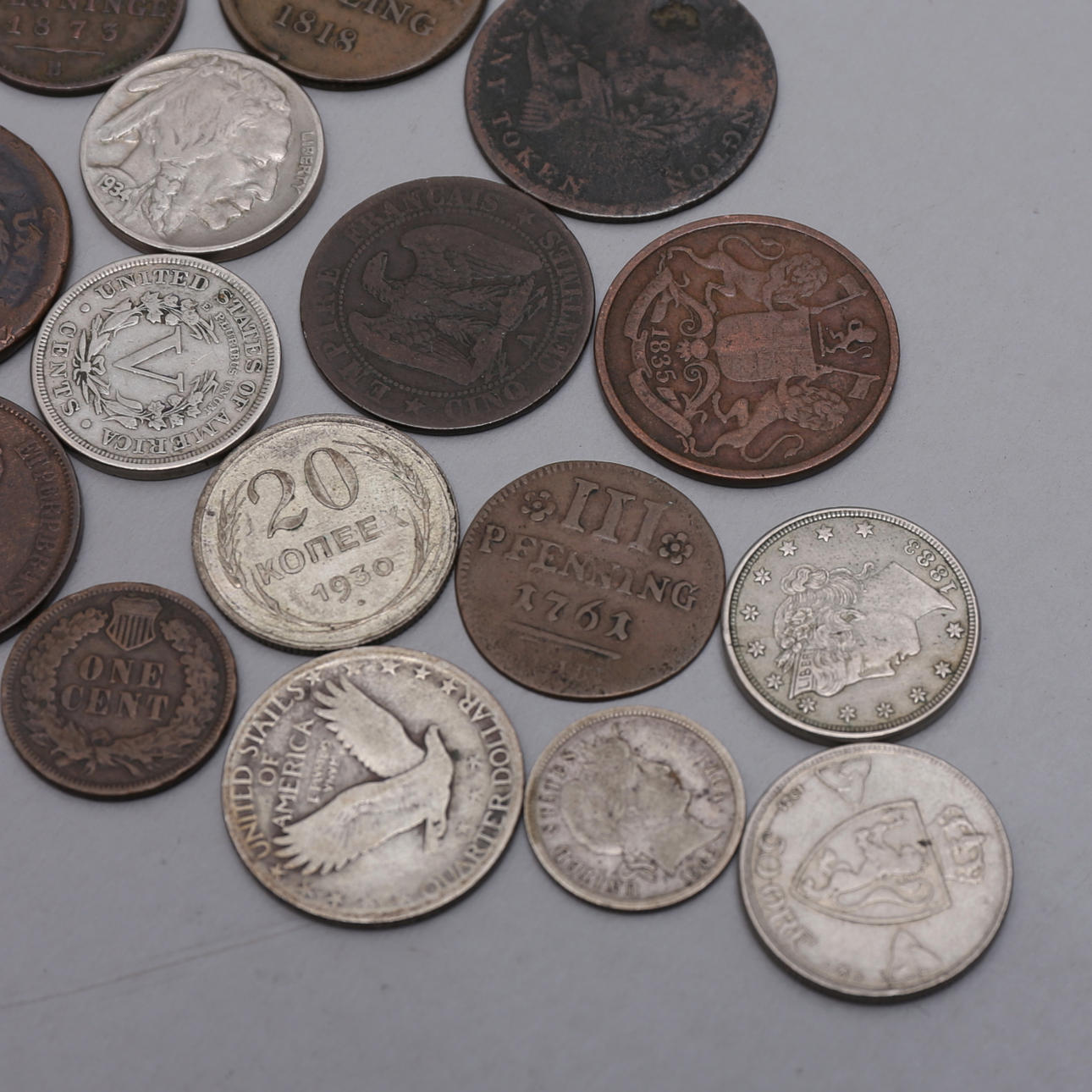 MYNT, 20 st, världen, 1700/1800/1900-tal. Mynt, Medaljer & Frimärken ...
