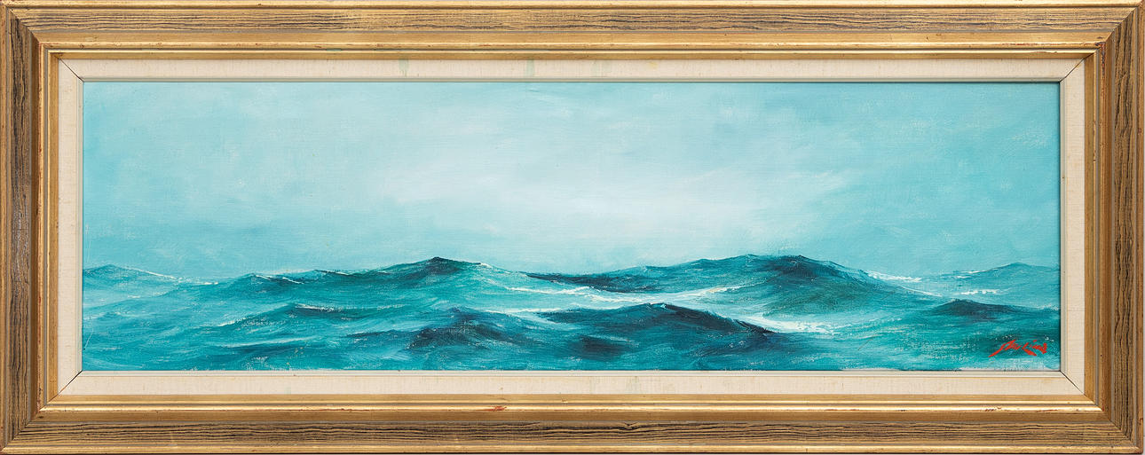 AXEL LIND. olja på duk, signerad. Konst - Måleri - Auctionet