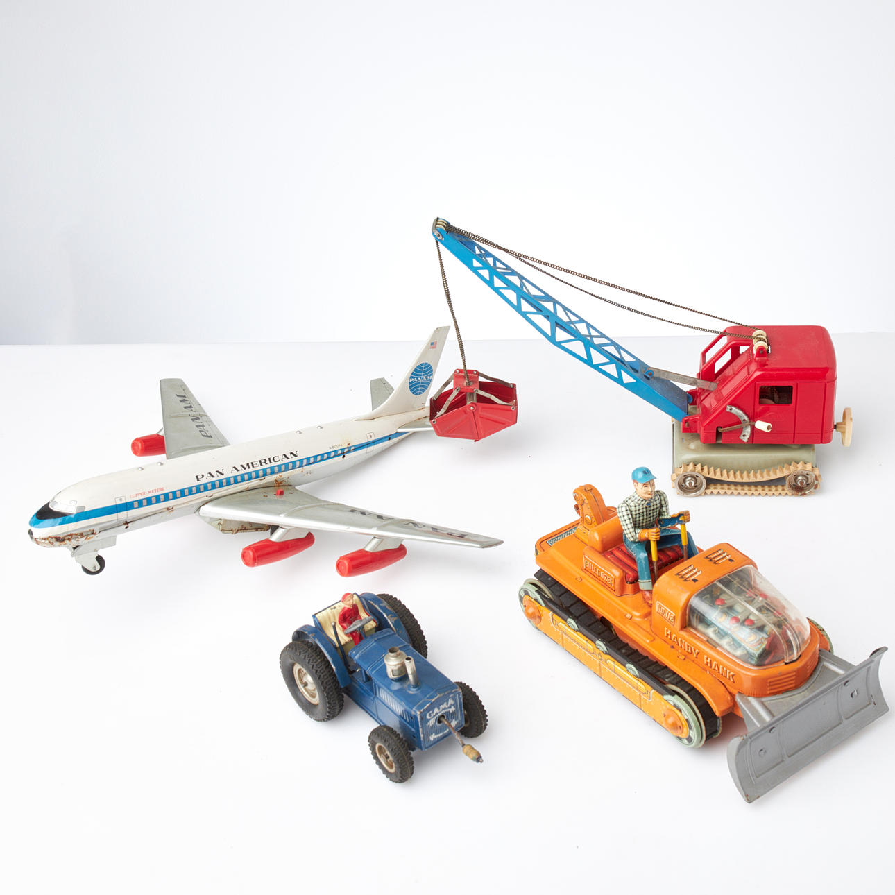 LEKSAKER, 4 delar, Flygplan "PAN AM N80IPA", "GAMA 280", "HANDY AHNK ...