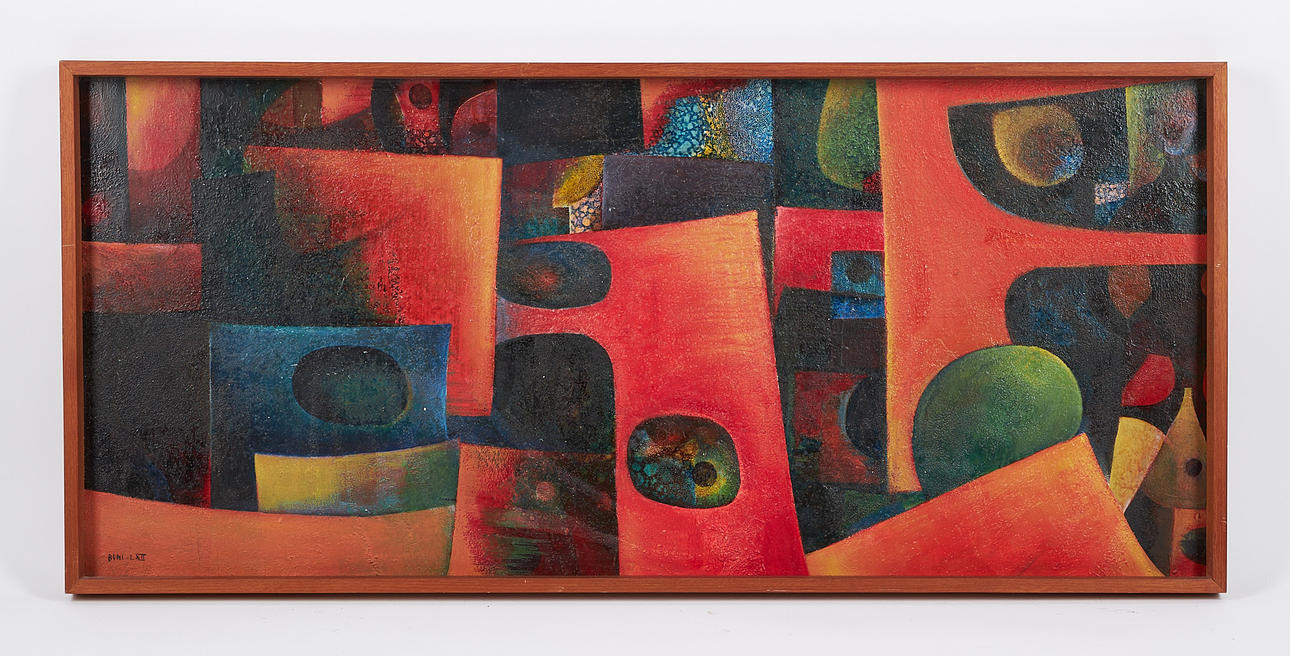 BONI PELKONEN (1920-1976). “Iron”, signed and dated LXII, oil and ...