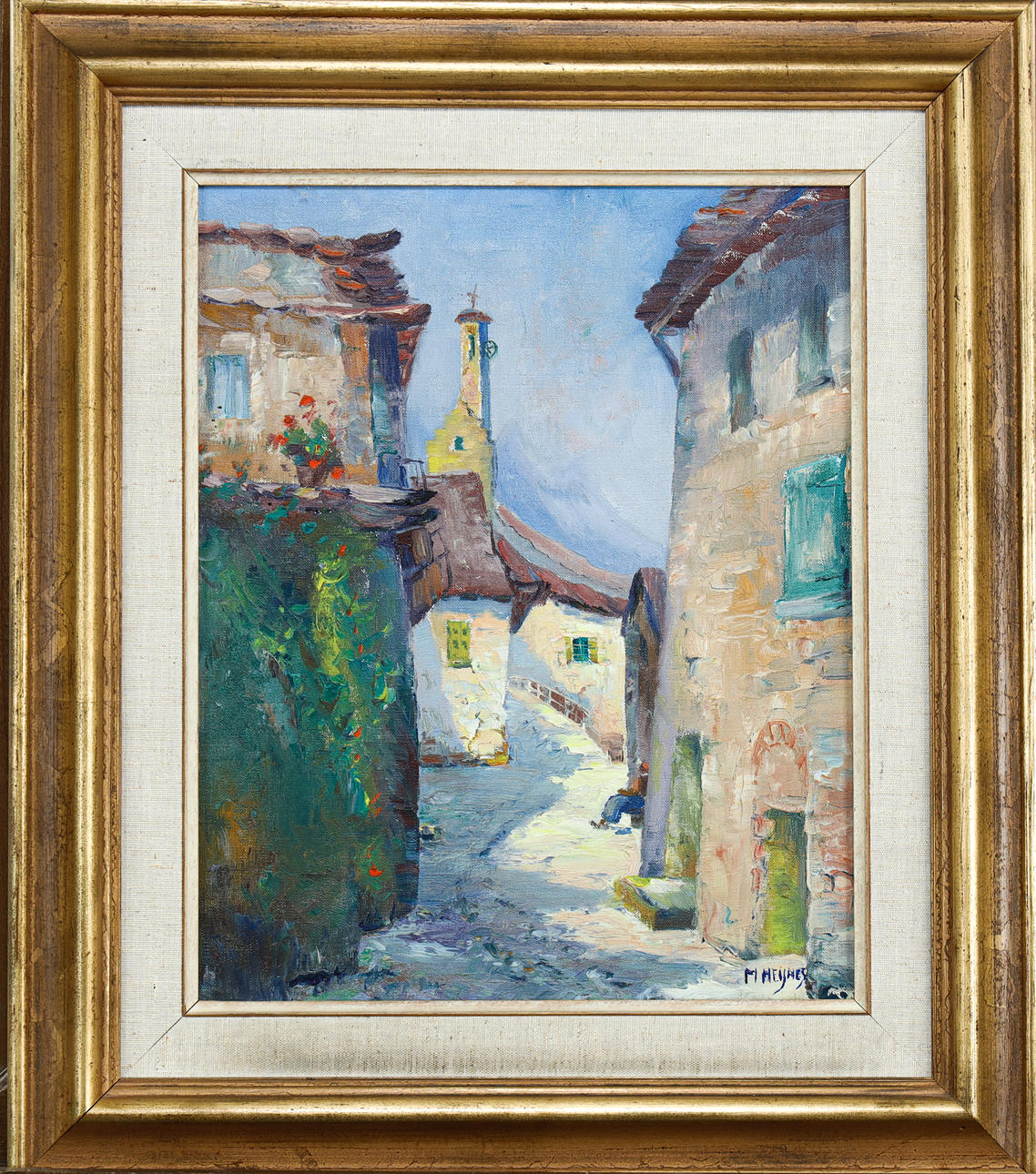 MARINUS HEIJNES (1888 - 1963). Oil on canvas, Holland, De Kaag, signed ...