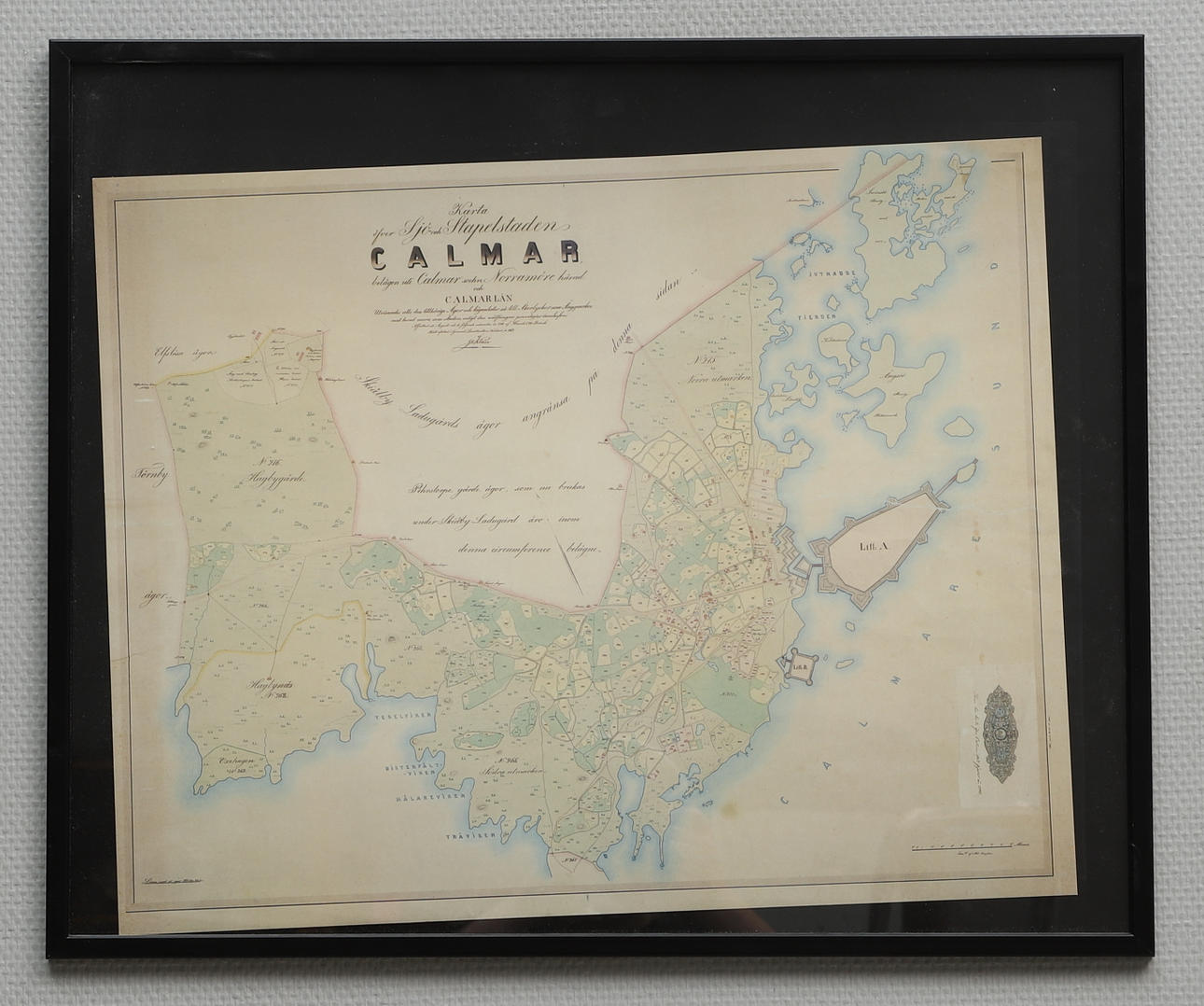 KARTA över Kalmar, senare offsettryck, 1900-tal. Böcker, Kartor ...