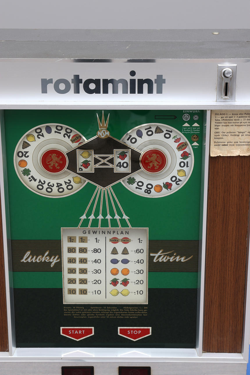 ROTAMINT, SPELAUTOMAT. 1960/70-tal. Samlarföremål - Teknika & Nautika ...