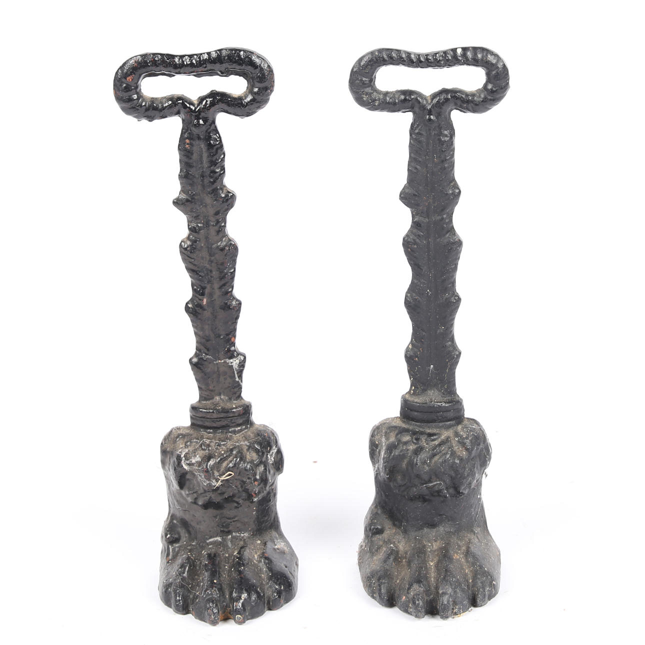 A PAIR OF VICTORIAN CAST IRON DOOR STOPS. Miscellaneous - Miscellaneous ...