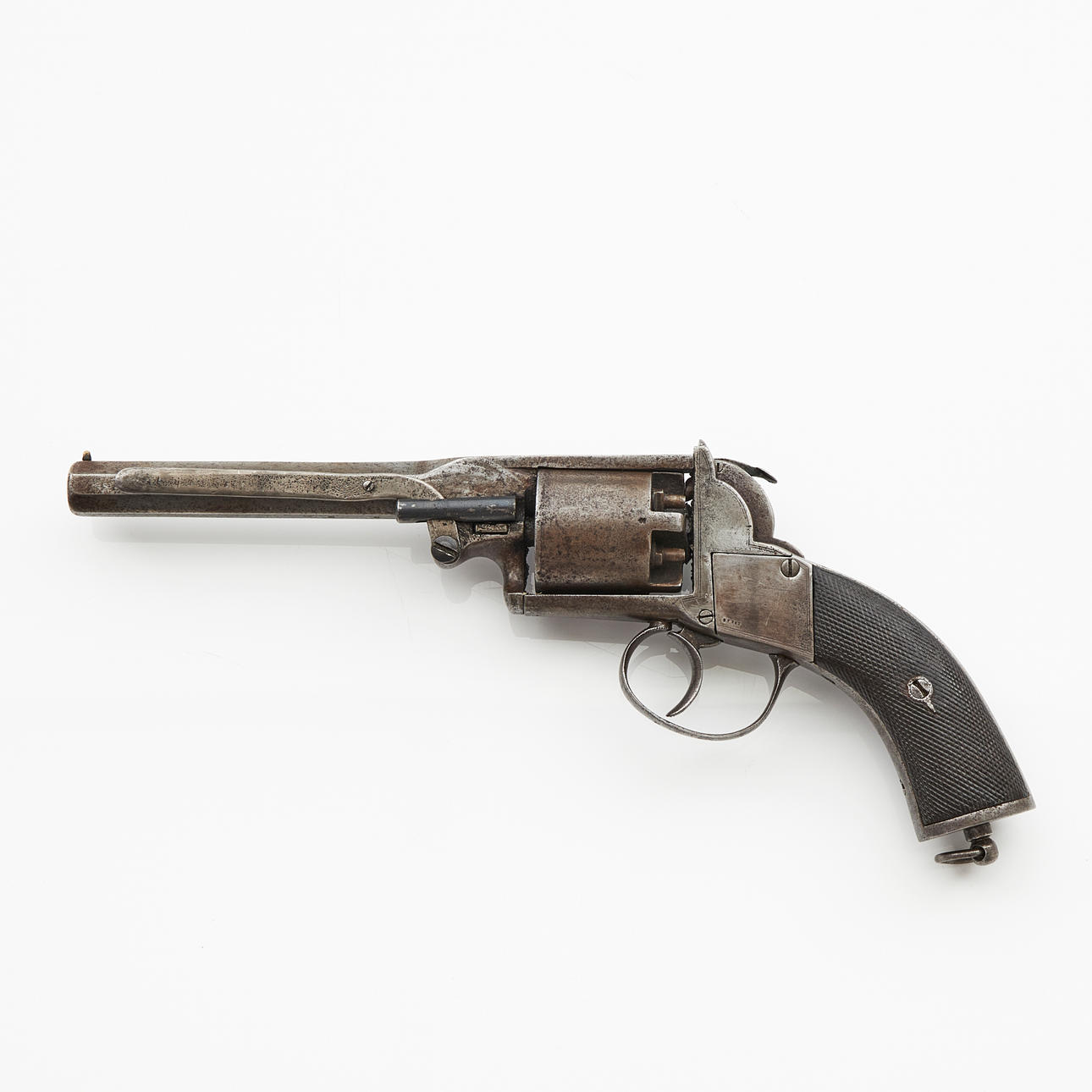 A British, Webley-Bentley type double action revolver, mid 19th century ...