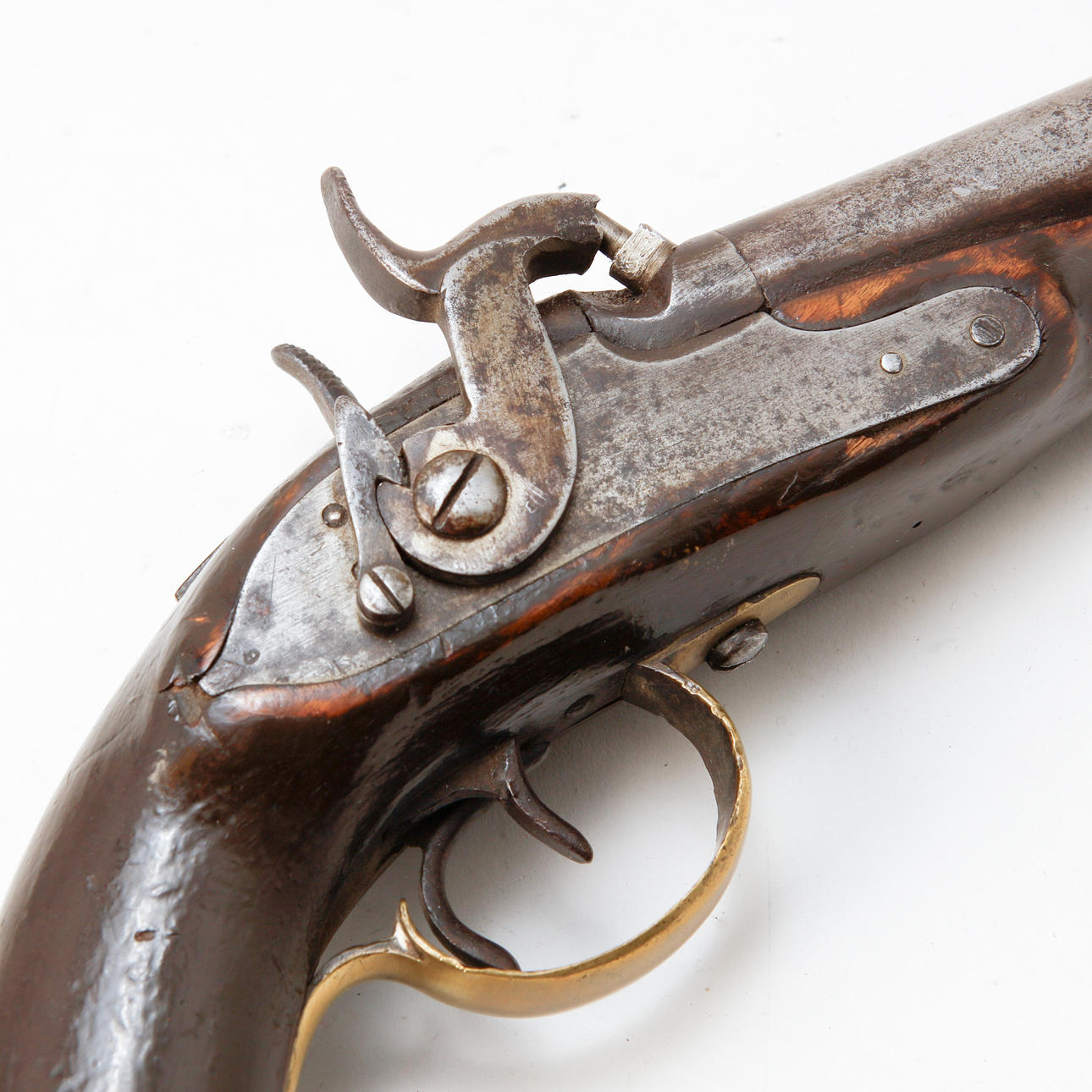 SLAG-LOCK PISTOL, double-barreled postillion gun, m/1853. Weapons ...