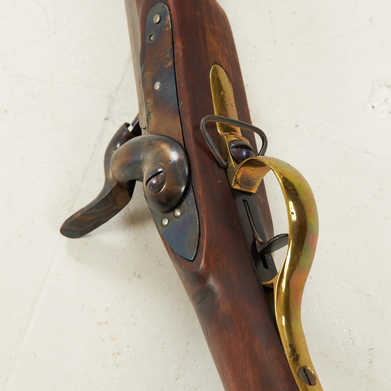 PERCUSSION LOCK RIFLE. Swedish army rifle, 19th century, bayonet ...