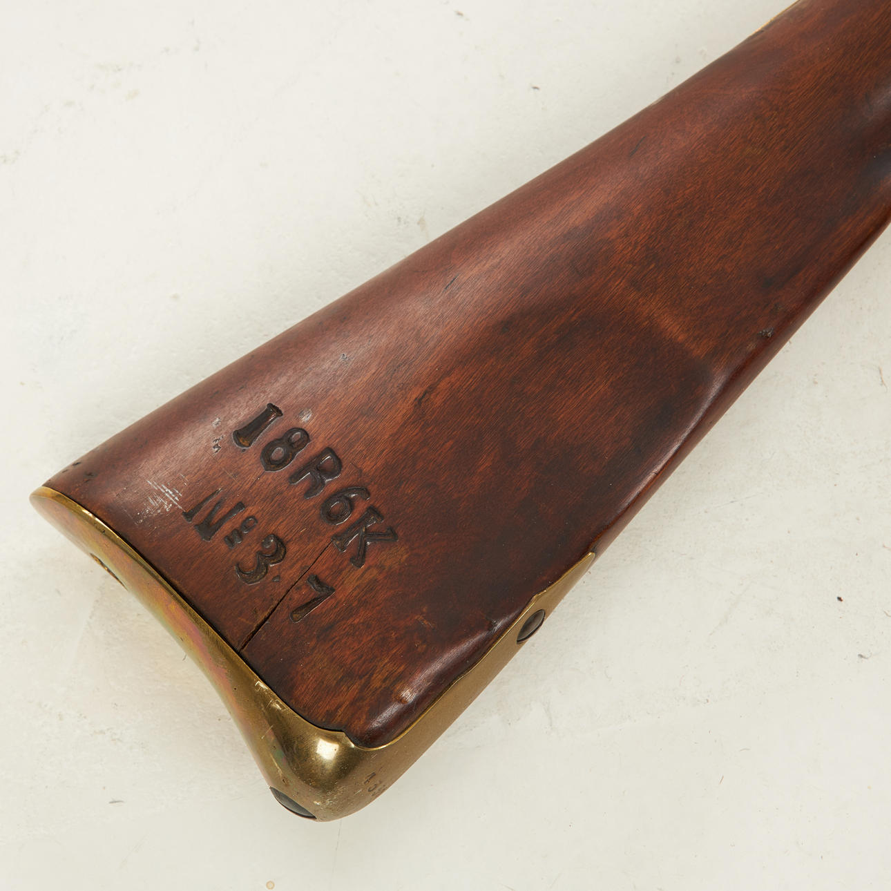 PERCUSSION LOCK RIFLE. Swedish army rifle, 19th century, bayonet ...