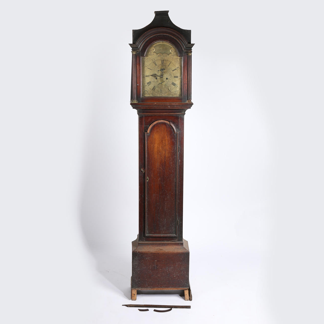 AN 18TH CENTURY MAHOGANY LONGCASE CLOCK BY HENRY BROWNING OF BURY ...