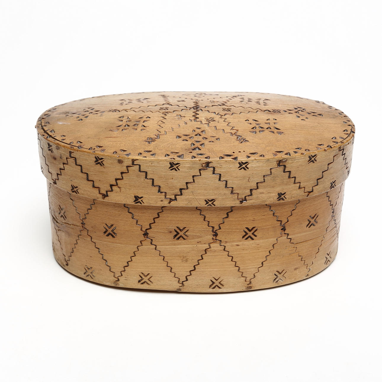 ÄSKA, allmoge. Allmoge - Skålar & Skrin - Auctionet