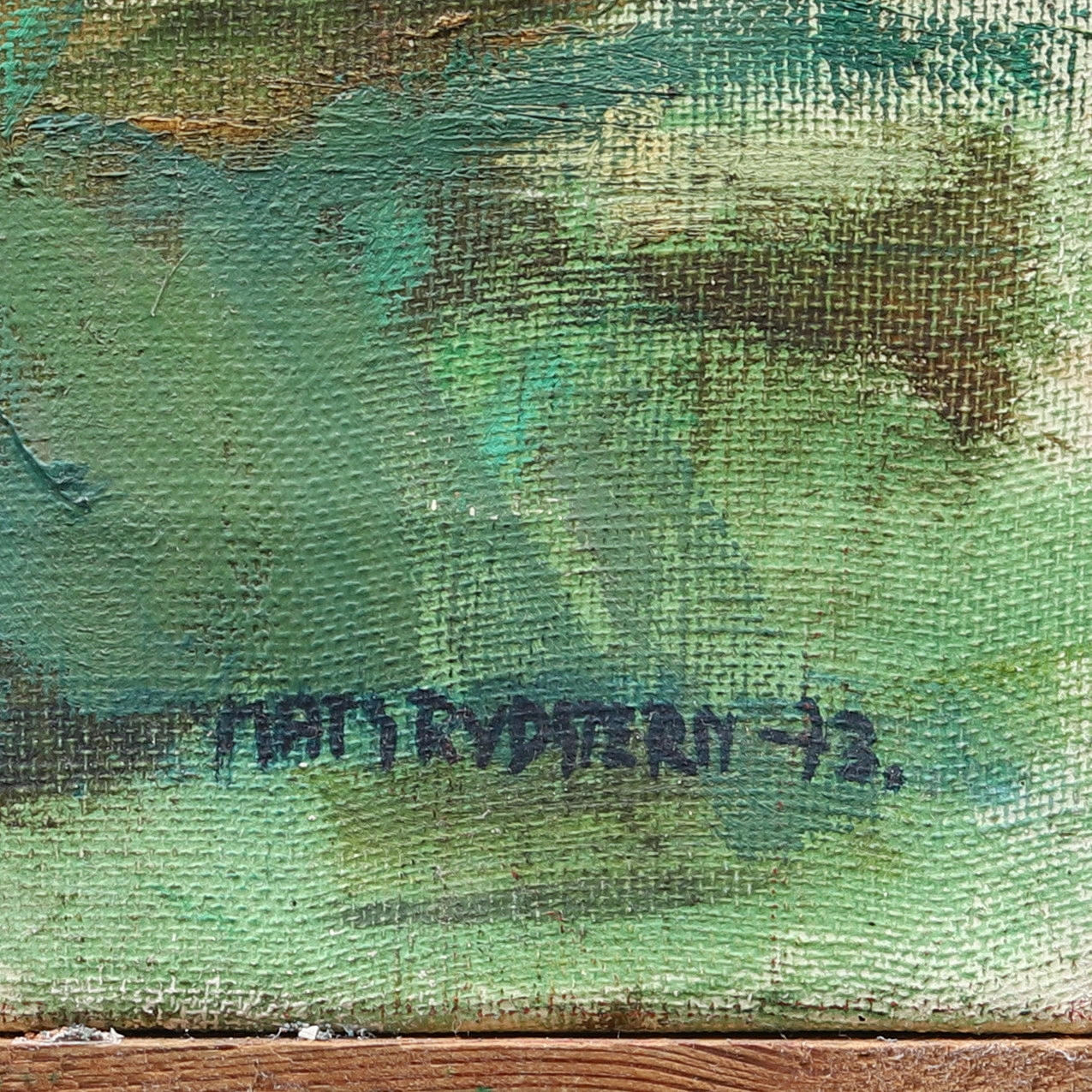 MATS RYDSTERN. "Skog", olja på duk, signerad och daterad -73. Konst ...