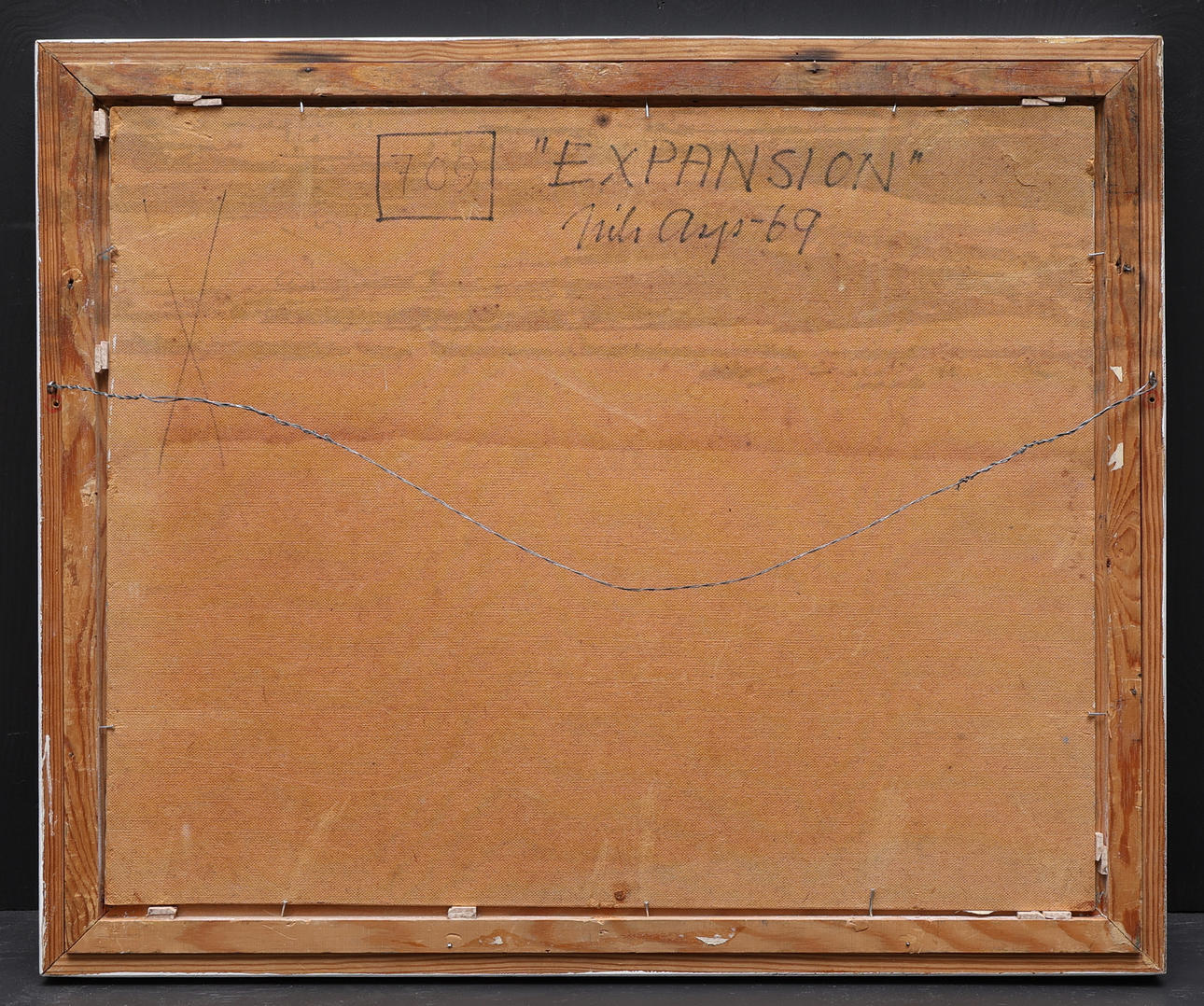 NILS ASP (1916-1987), olja på pannå, "Expansion", signerad, daterad -69 ...