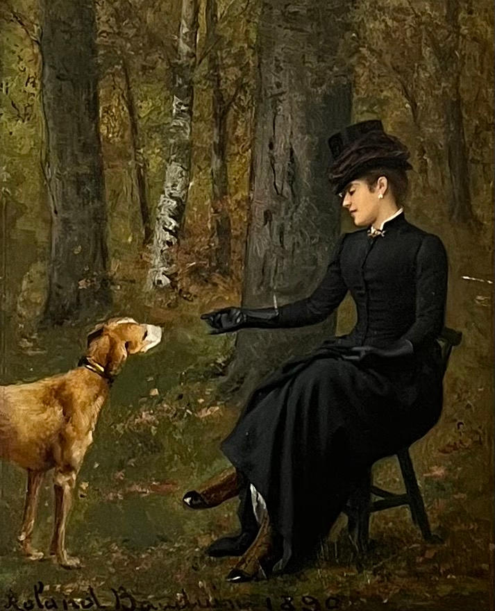 ROLAND BAUDUIN. Oil on panel, signed and dated 1890. Art - Paintings ...