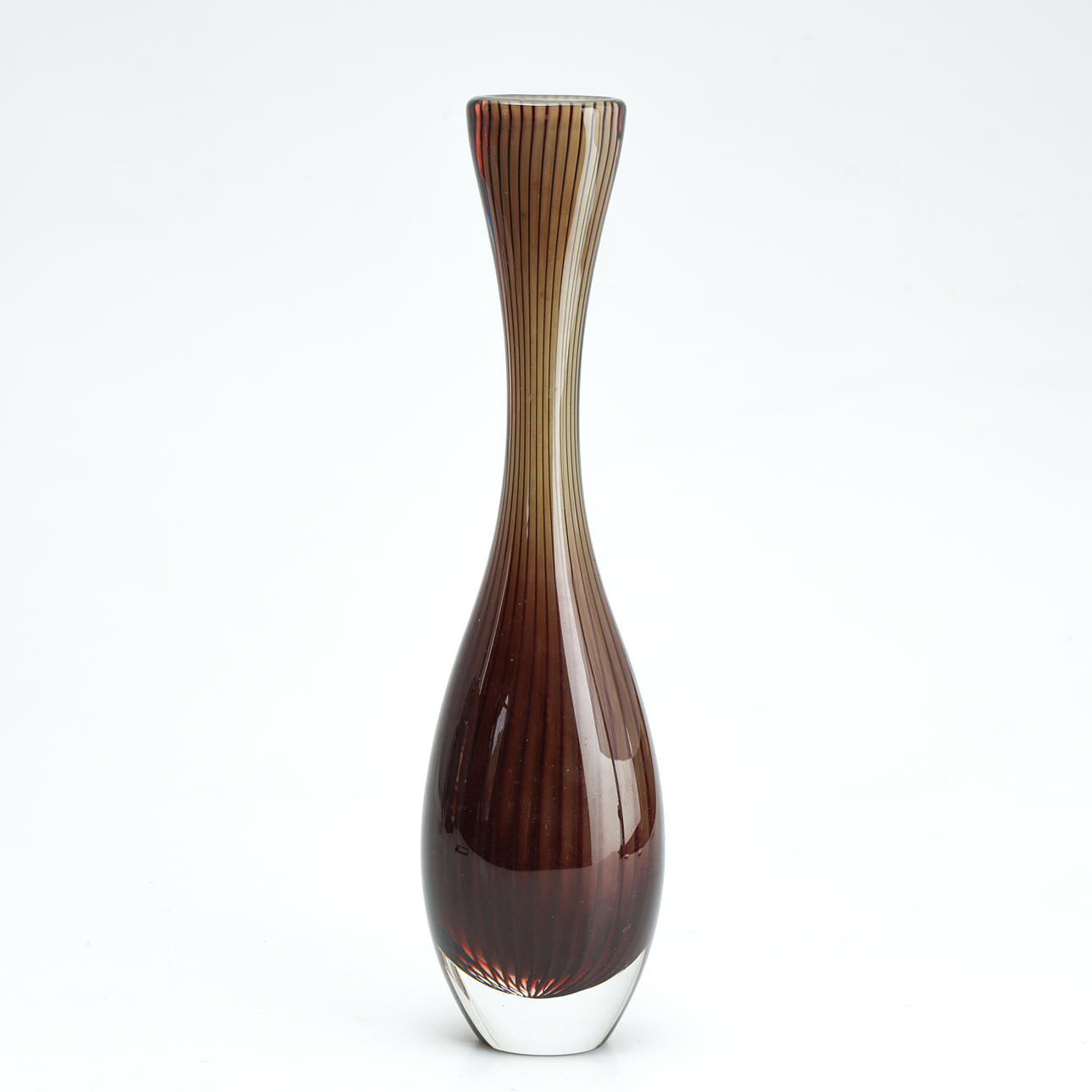 VICKE LINDSTRAND. A 1950s Colora vase, LC2. Glass - Art glass - Auctionet