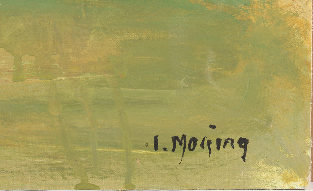 IVAR MORSING. 1919-2009. Olja på duk, signerad. Konst - Måleri - Auctionet