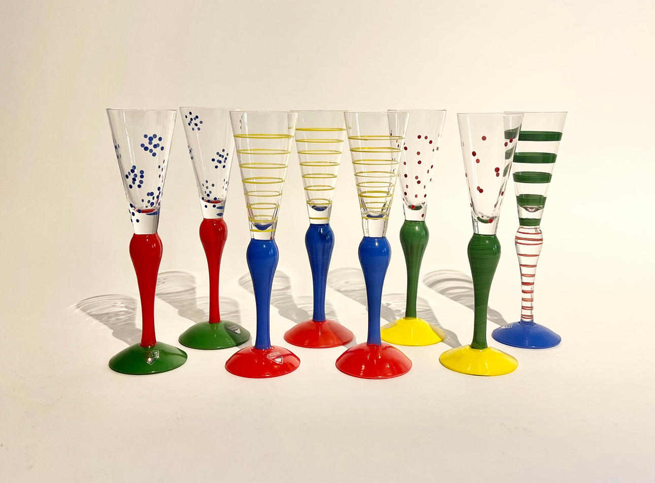 ANNE NILSSON. Snapsglas, 8 st, "Clown", Orrefors. Glas - Bruksglas ...