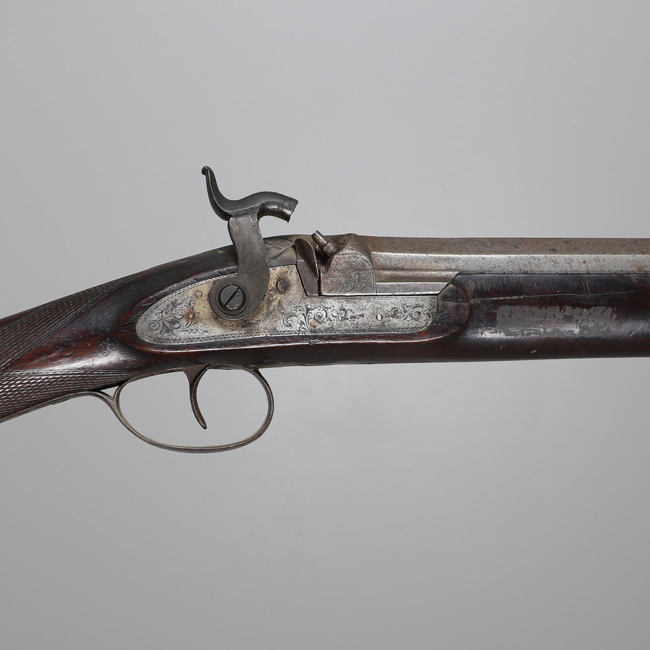 A 19TH CENTURY PERCUSSION ACTION SHOT GUN. Weapons & Militaria - Guns ...