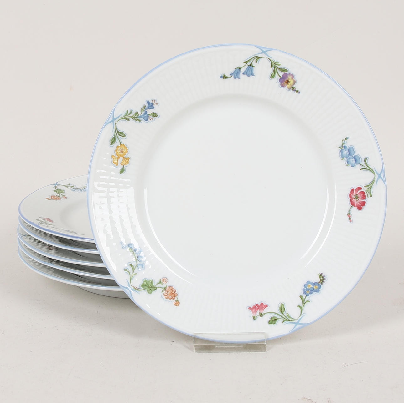 LOUISE ADELBORG. Servisdelar, 6 st, assietter, Rörstrand "Louise", 1900 ...