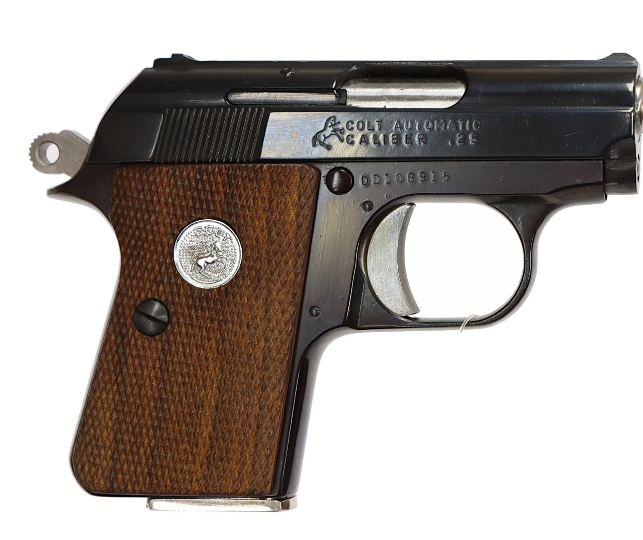 PISTOL, Halvautomatisk, fabrikat Colt, modell Automatic, kaliber 6,35mm ...