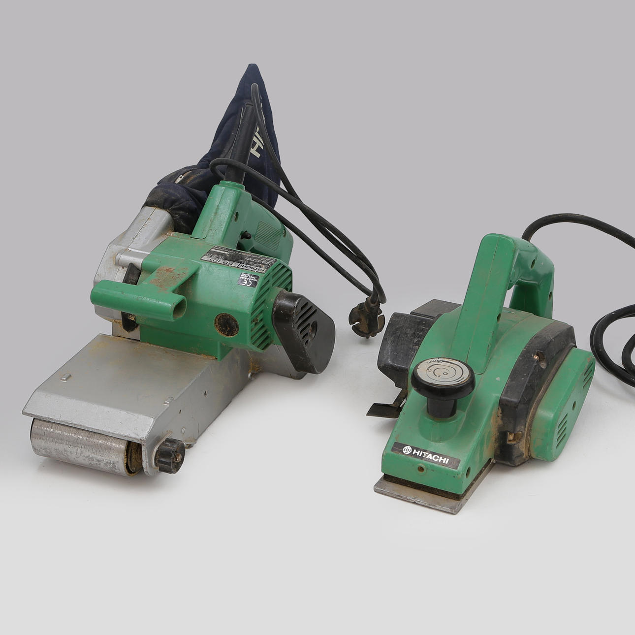 BELT SANDER “HITACHI SB10T” AND ELECTRIC PLANER “HITACHI P20SA ...