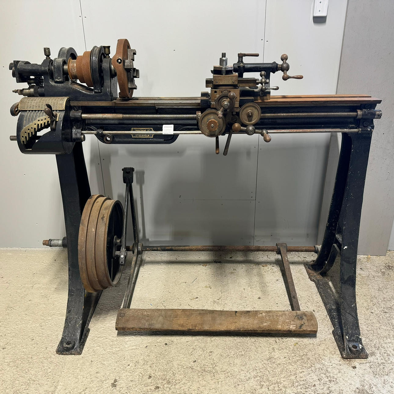 J.G. A German, late 19th century, WEISSER SÖHNE lathe. Collectables ...
