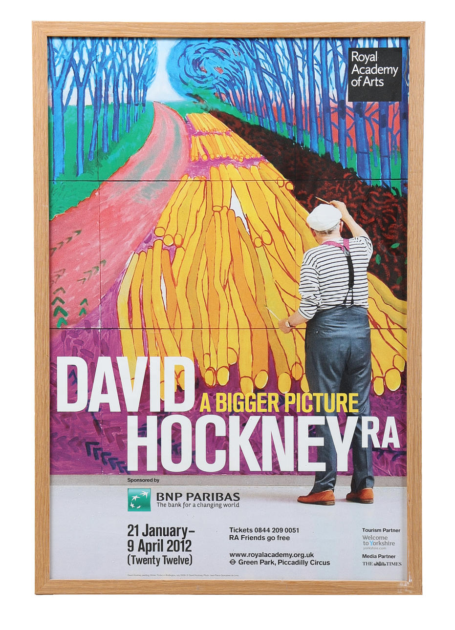 A DAVID HOCKNEY ART EXHIBITION POSTER. Art - Engravings & Prints ...