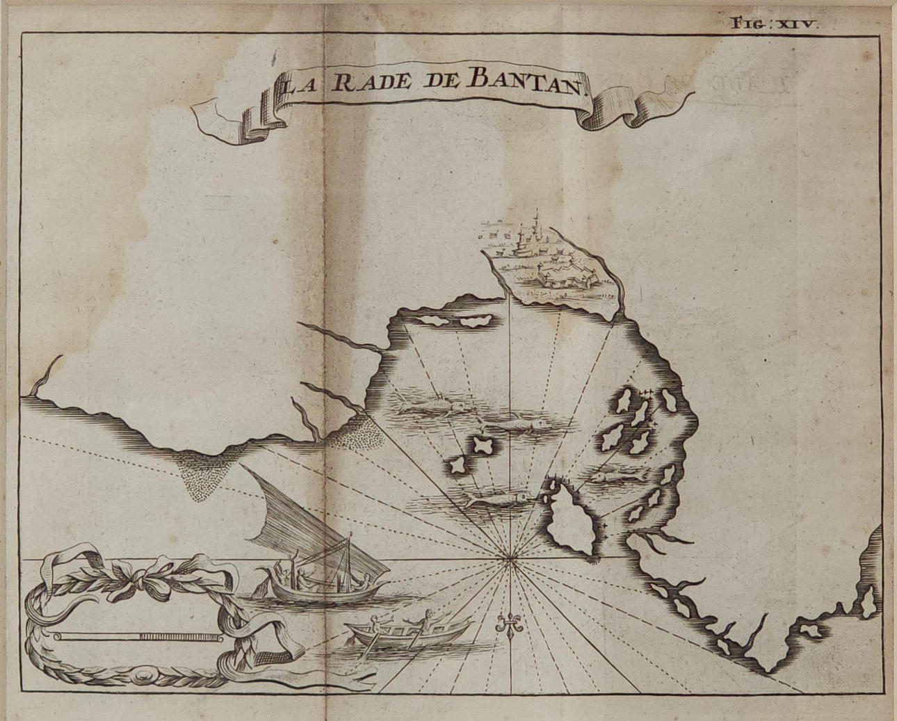 “THE BANTAN RADE”. ENGRAVING ON PAPER. Art - Engravings & Prints ...