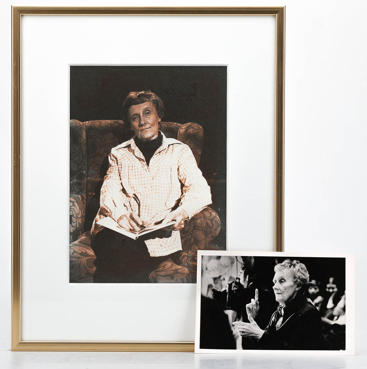 HÅKAN RODEN. Pressfoto föreställande Astrid Lindgren, med autograf ...