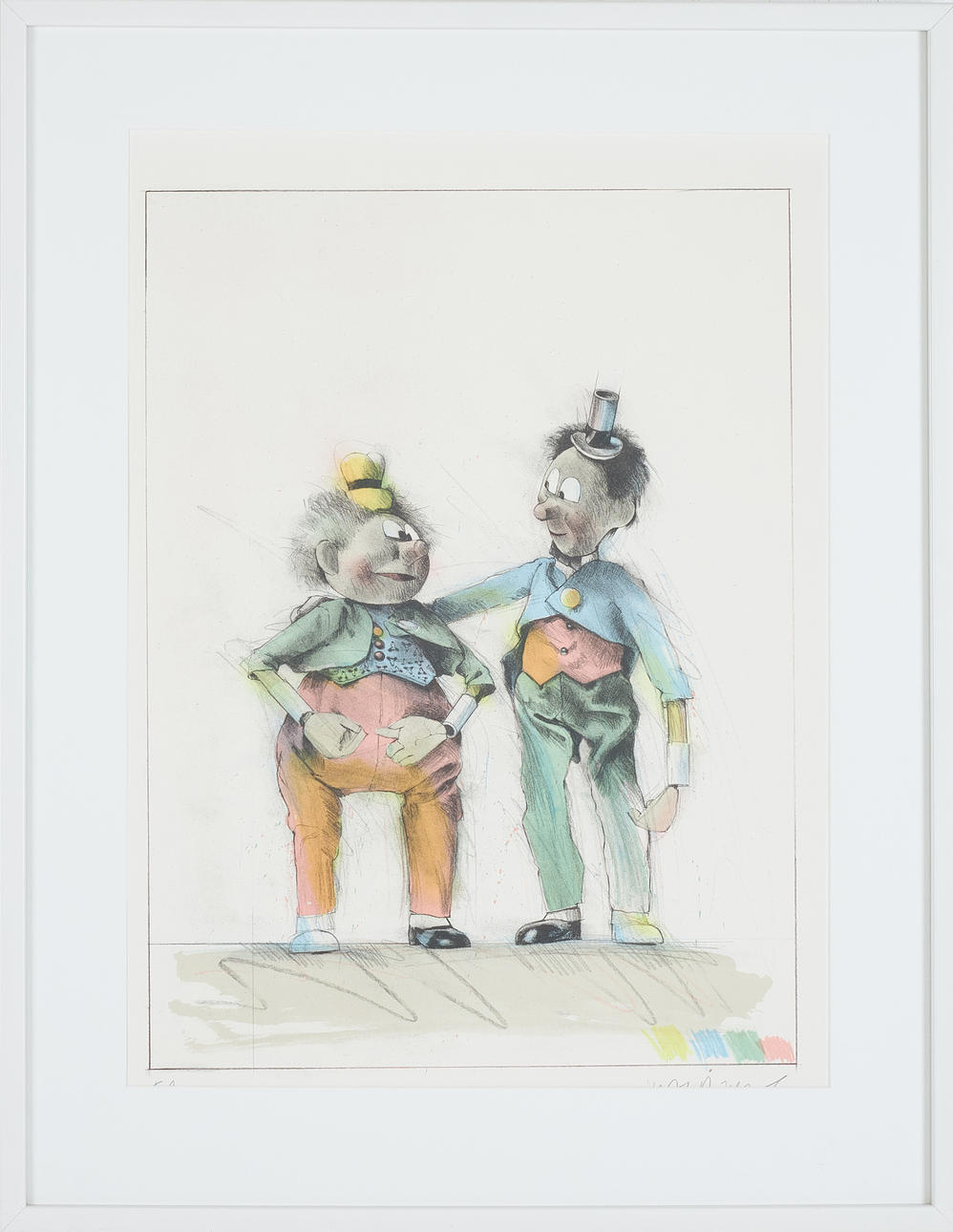 LASSE ÅBERG, Figure composition, lithograph in colours, signed and ...