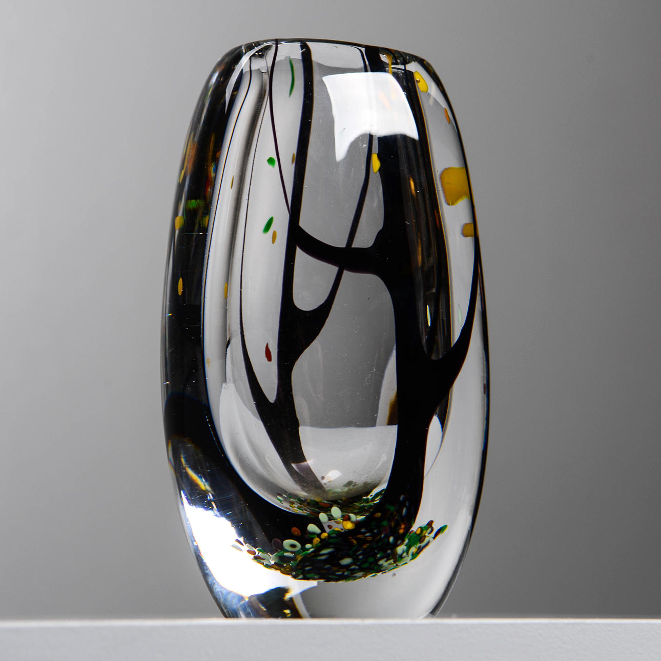 VICKE LINDSTRAND. “Autumn”, a vase, Kosta, signed, 1950s. Glass - Art ...