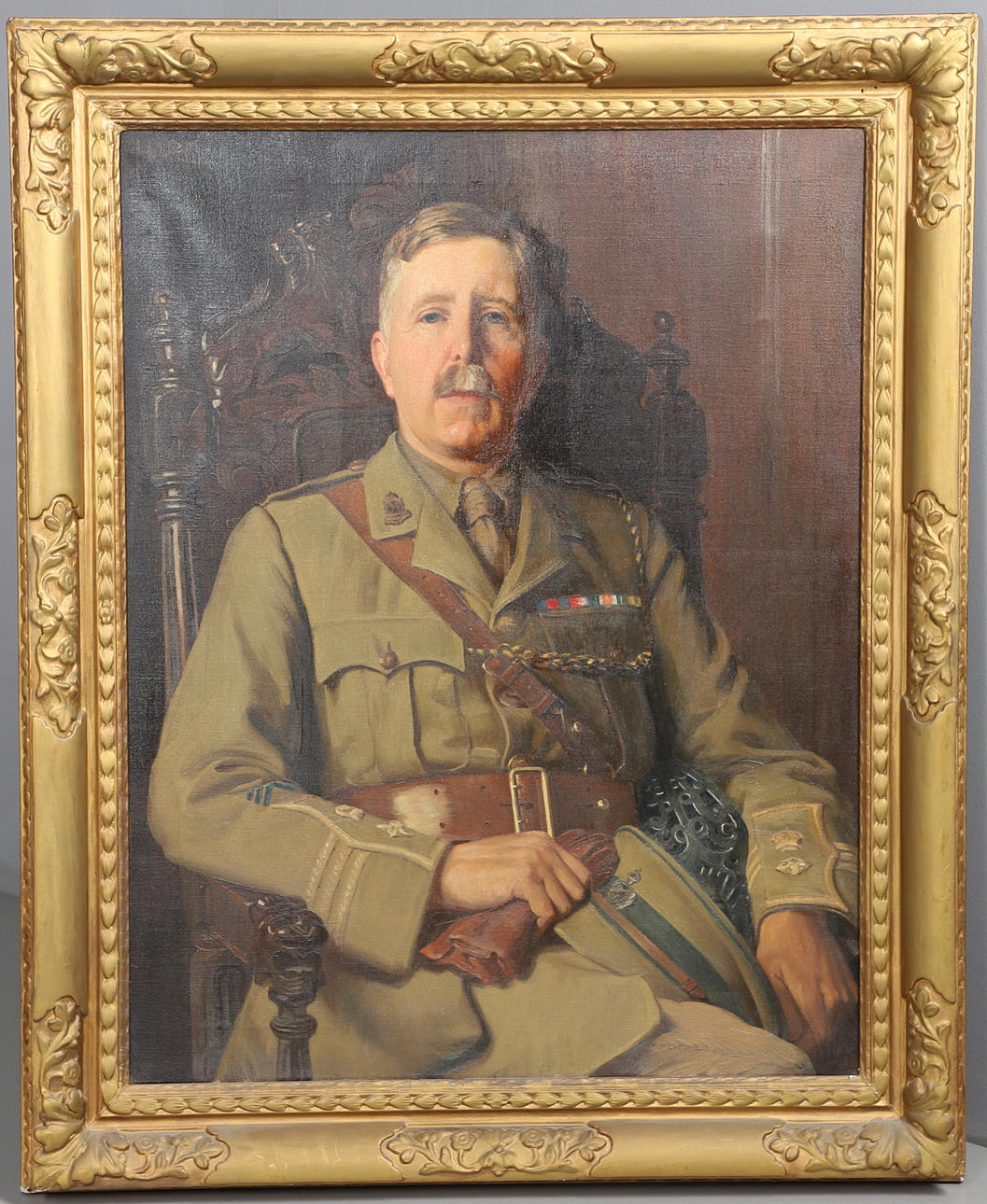 ST GEORGE HARE (1857-1933). PORTRAIT OF LIEUTENANT COLONEL EDWARD ...