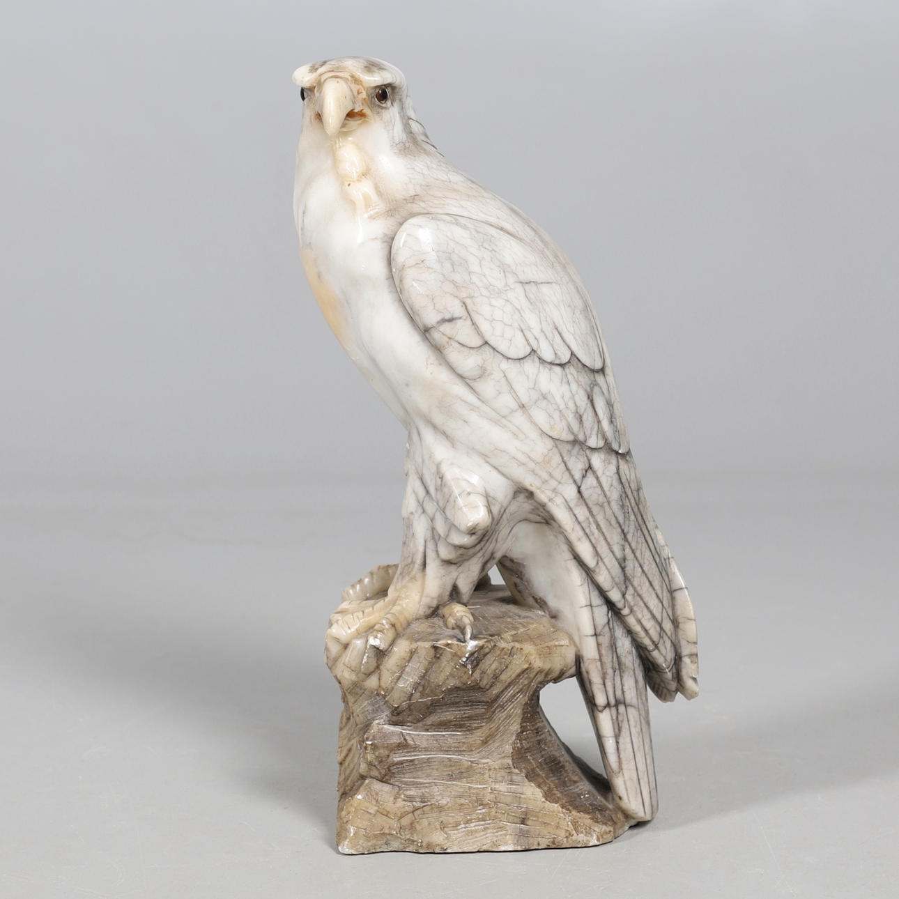 A FRENCH CARVED ALABASTER MODEL OF AN EAGLE. Art - Sculptures & Bronzes ...