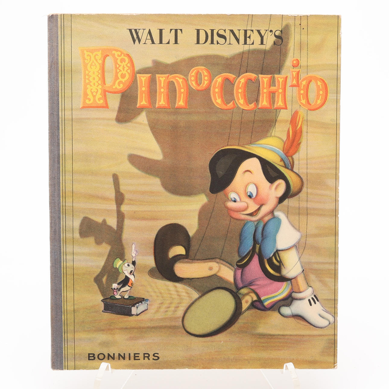 BARNBOK. WALT DISNEYS PINOCCHIO I FÖRSTA SVENSKA UPPLAGAN 1940. Böcker ...